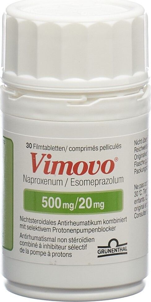 Vimovo Filmtabletten 500mg/20mg Dose 30 Stück in der Adler Apotheke