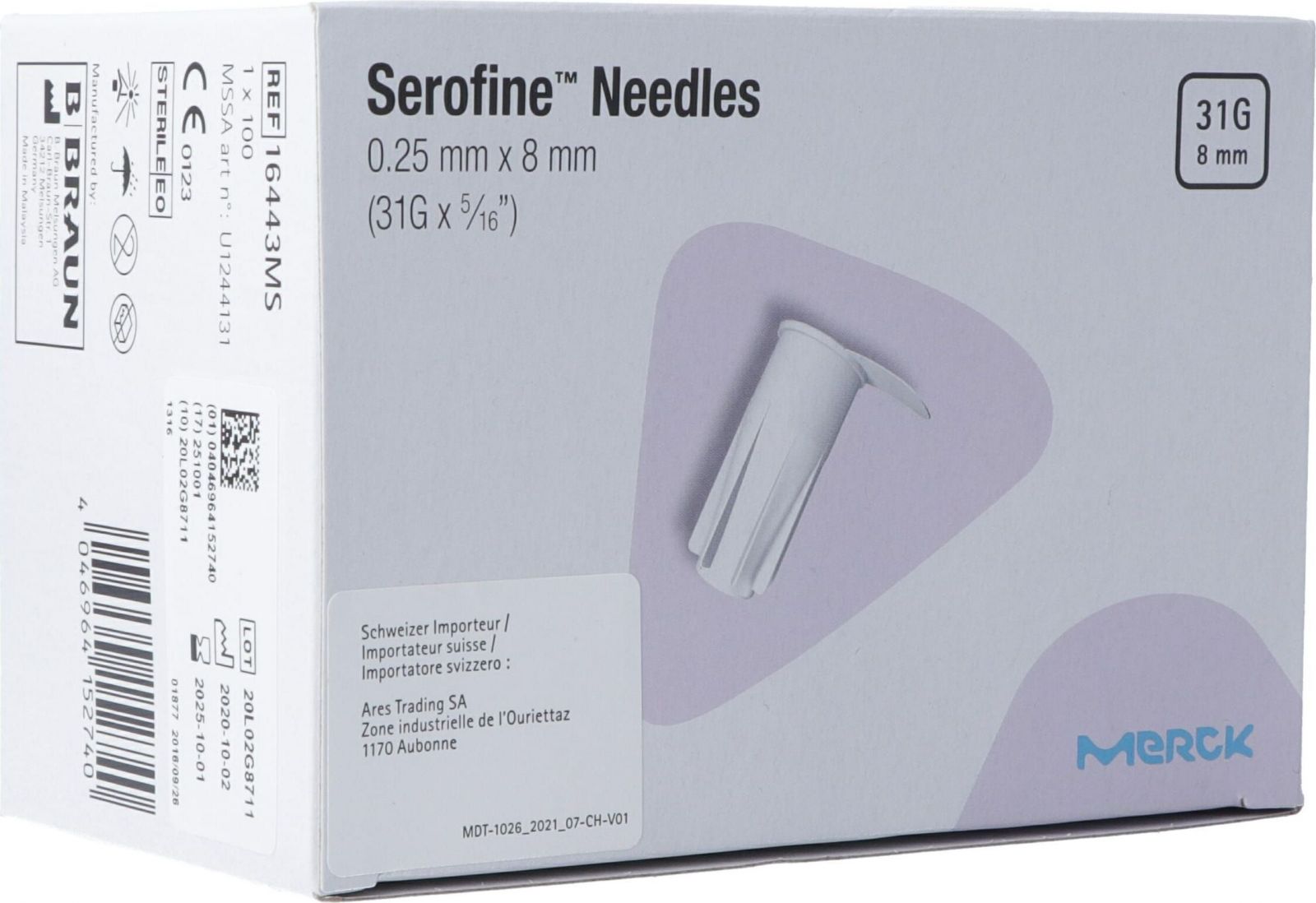 Serofine Needles 31g Easypod Autoinjektor 100 Stück in der Adler Apotheke
