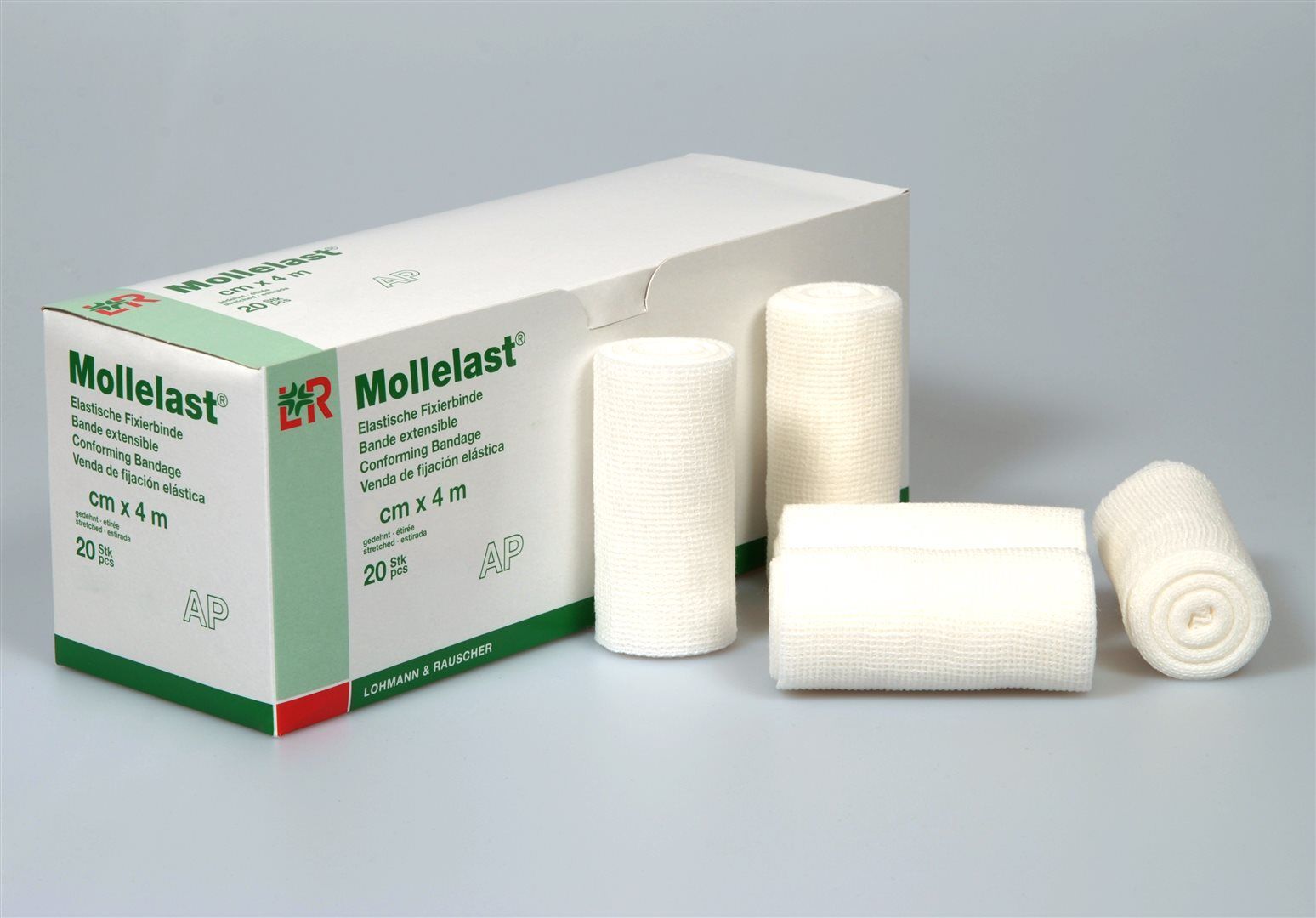 Mollelast Elastische Fixierbinde 10cmx4m Weiss 20 Stück in der Adler ...