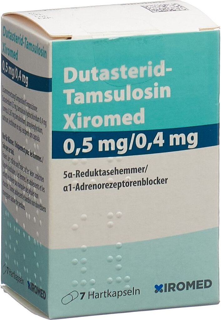 Dutasterid Tamsulosin Xiromed 0.5/0.4mg 7 Stück in der Adler Apotheke