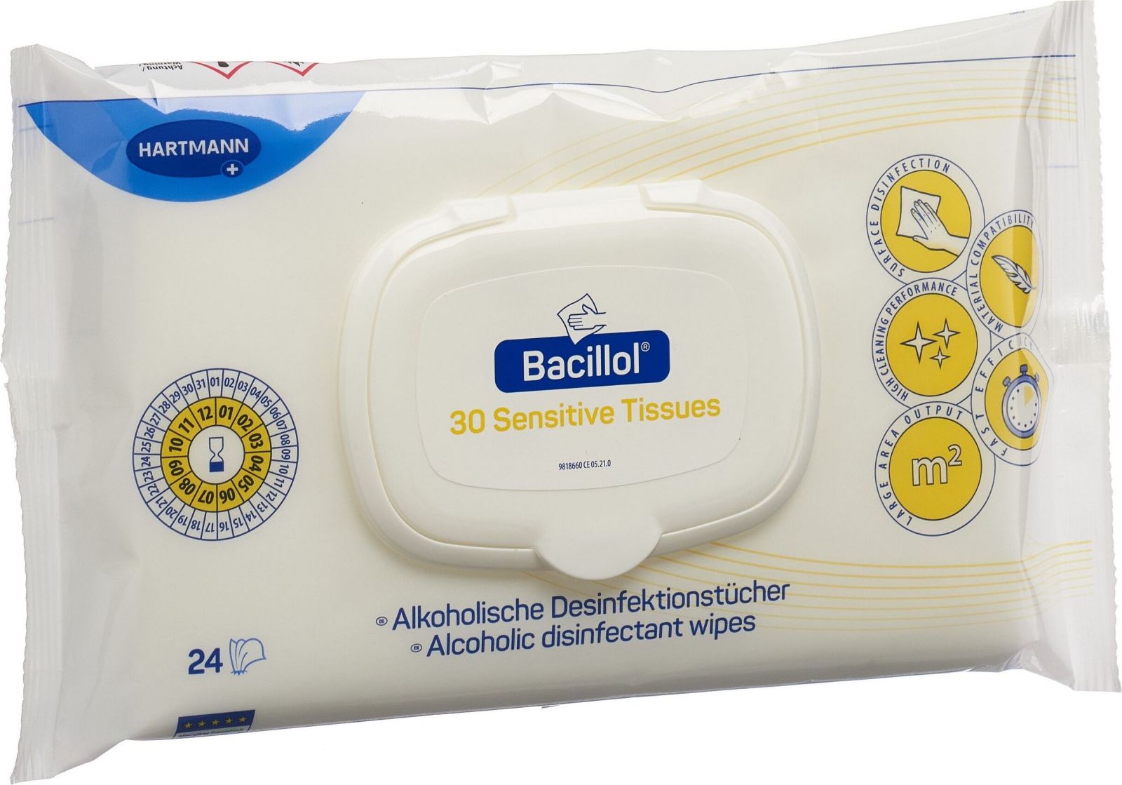Bacillol 30 Sensitive Tissues 24 Stück in der Adler Apotheke