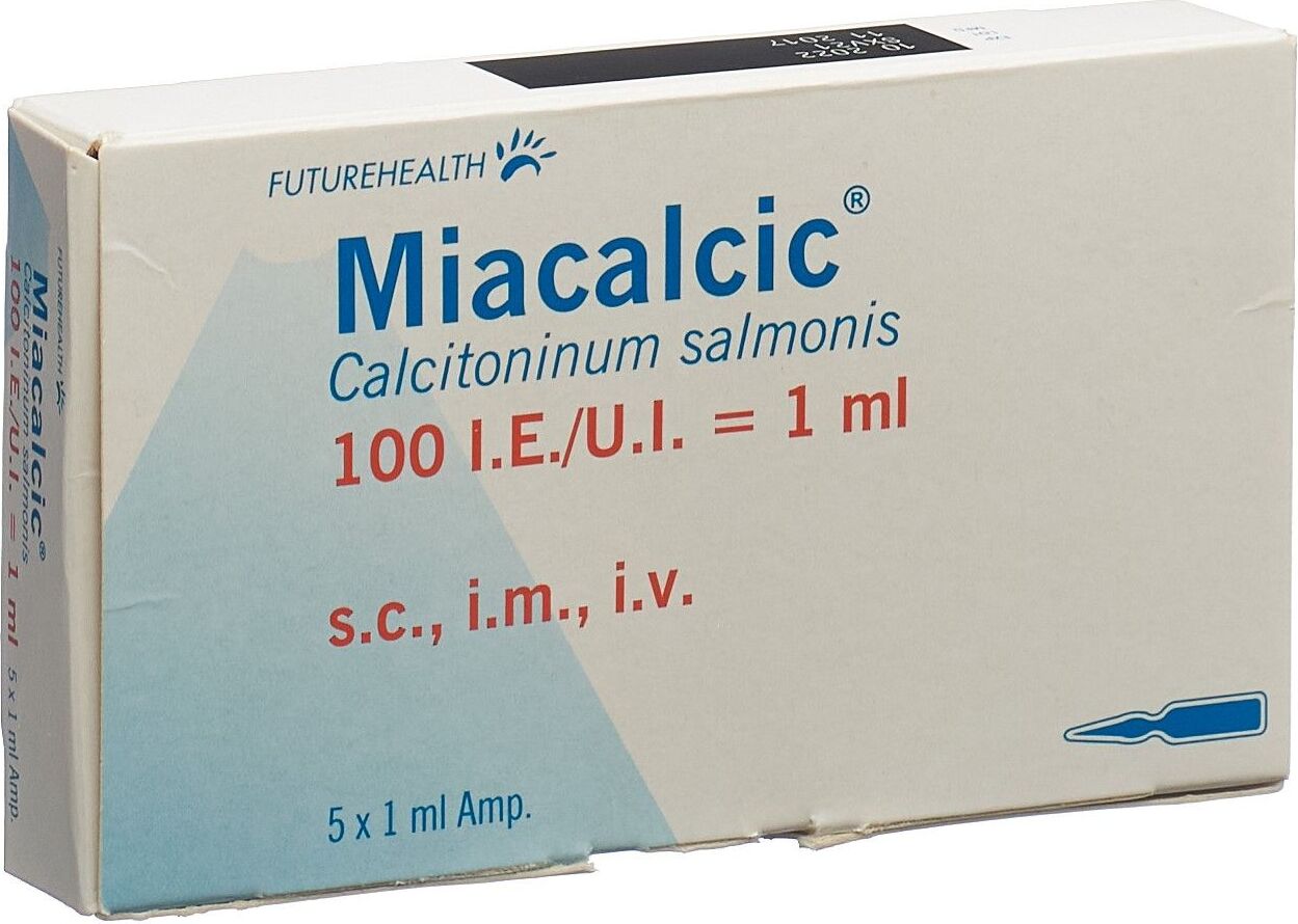Miacalcic Injektionslösung 100 E/ml 5 Ampullen 1ml in der Adler Apotheke
