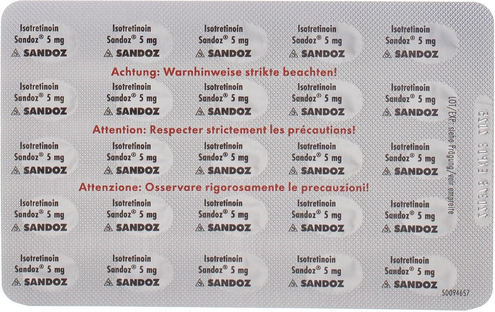 Isotretinoin Sandoz Solucaps 5mg 100 Stück in der Adler Apotheke