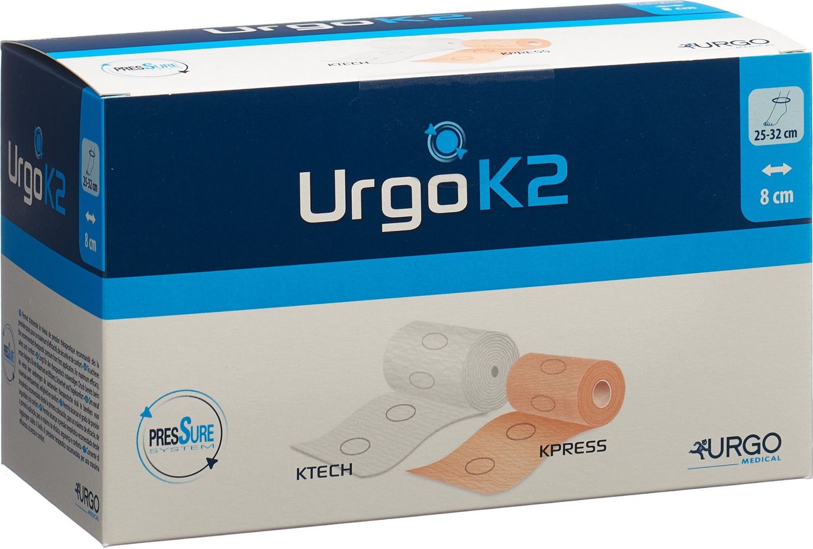 Urgo K2 Zweilagiger Kompressionsverb 25-32cm/8cm in der Adler Apotheke