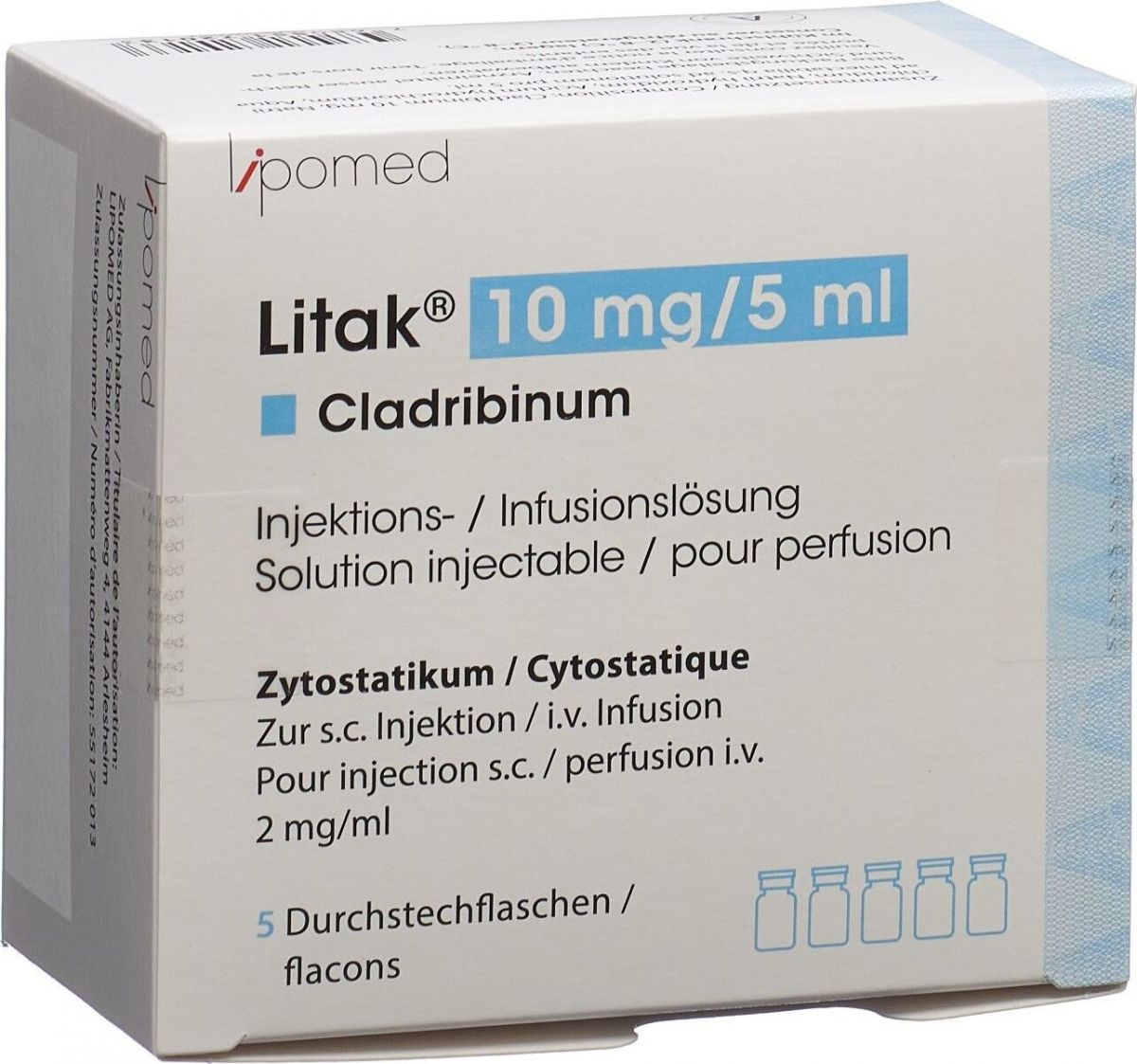 Litak Injektionslösung 10mg/5ml 5 Durchstechflaschen 5ml in der Adler ...
