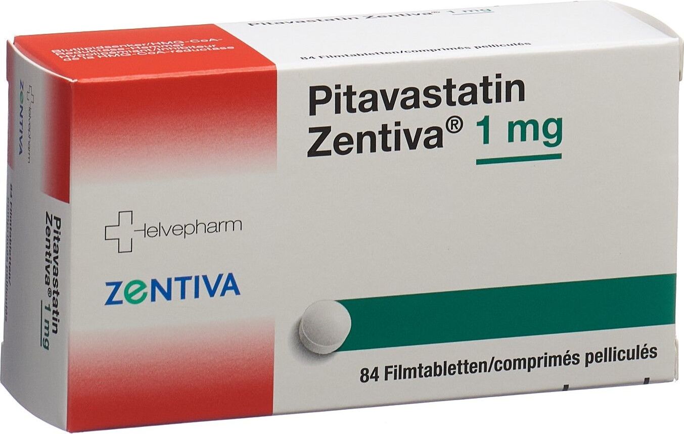 Pitavastatin Zentiva Filmtabletten 1mg 84 Stück in der Adler Apotheke