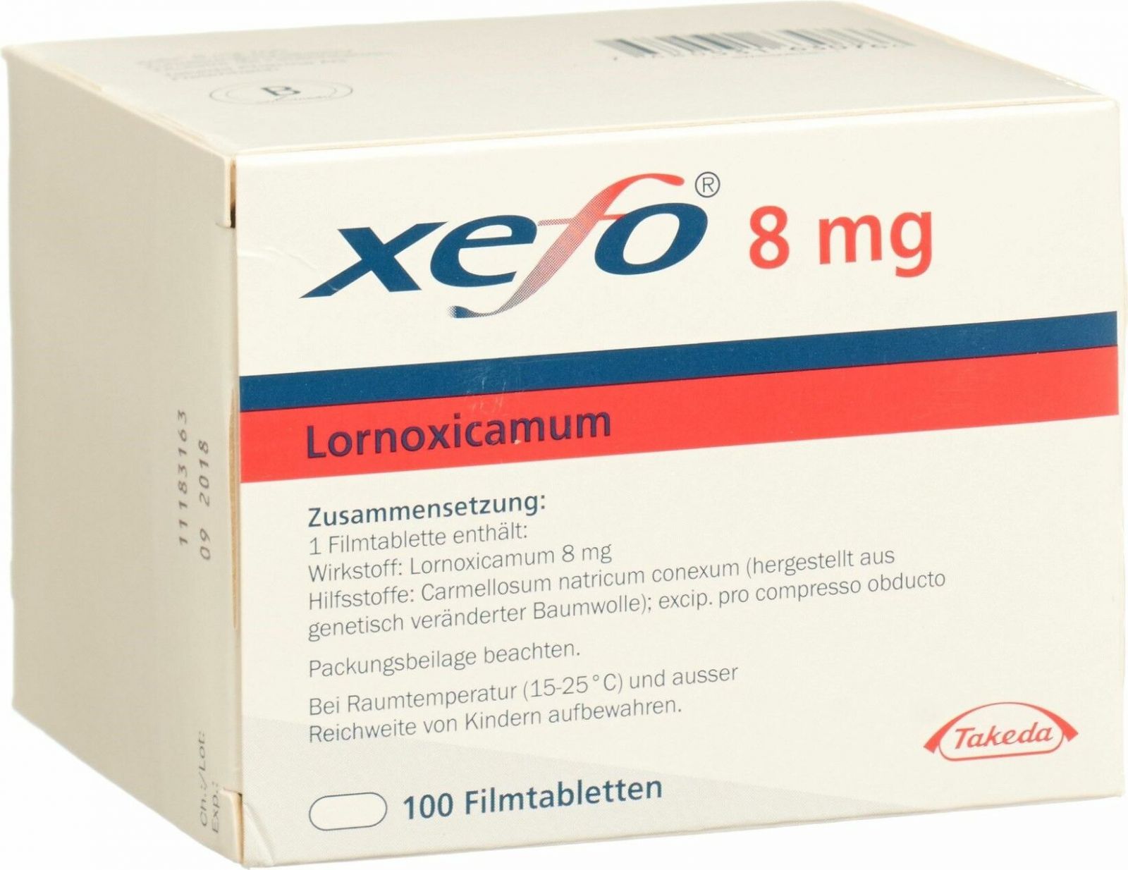 Xefo 8mg 100 Tabletten in der Adler Apotheke