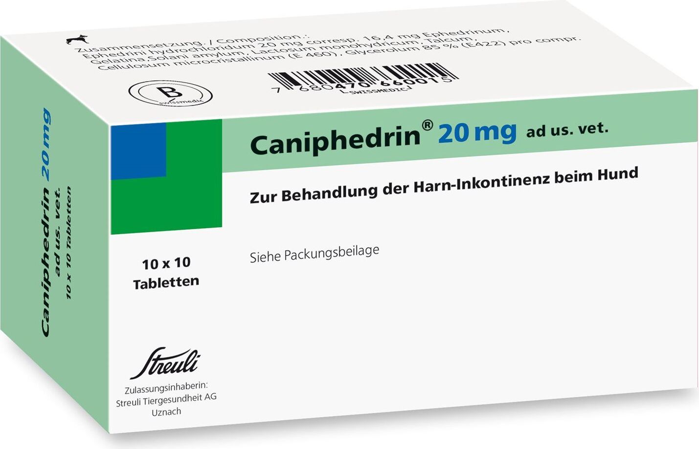 Caniphedrin Tabletten 20mg Ad Us Vet. 100 Stück in der Adler Apotheke