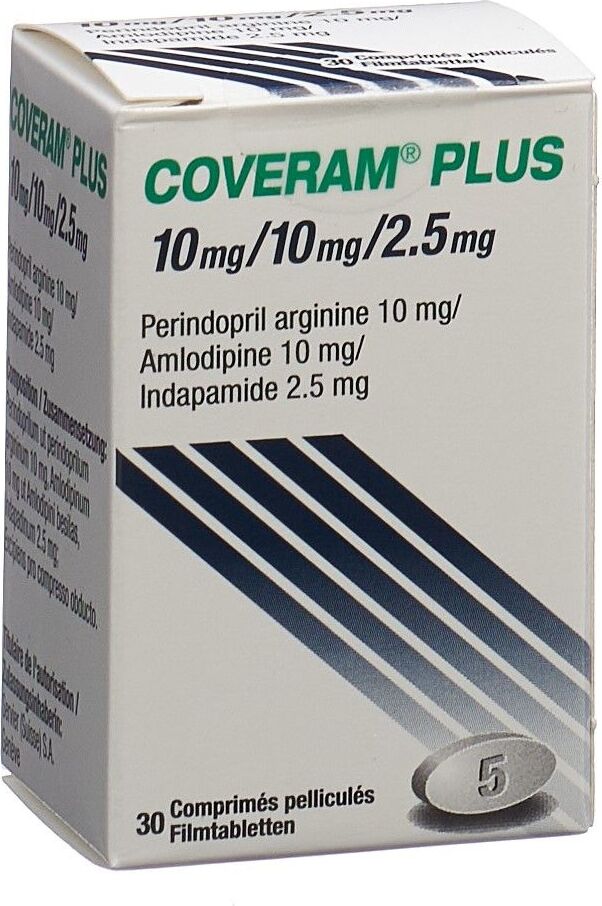 Coveram Plus Filmtabletten 10/10/2.5mg 30 Stück in der Adler Apotheke