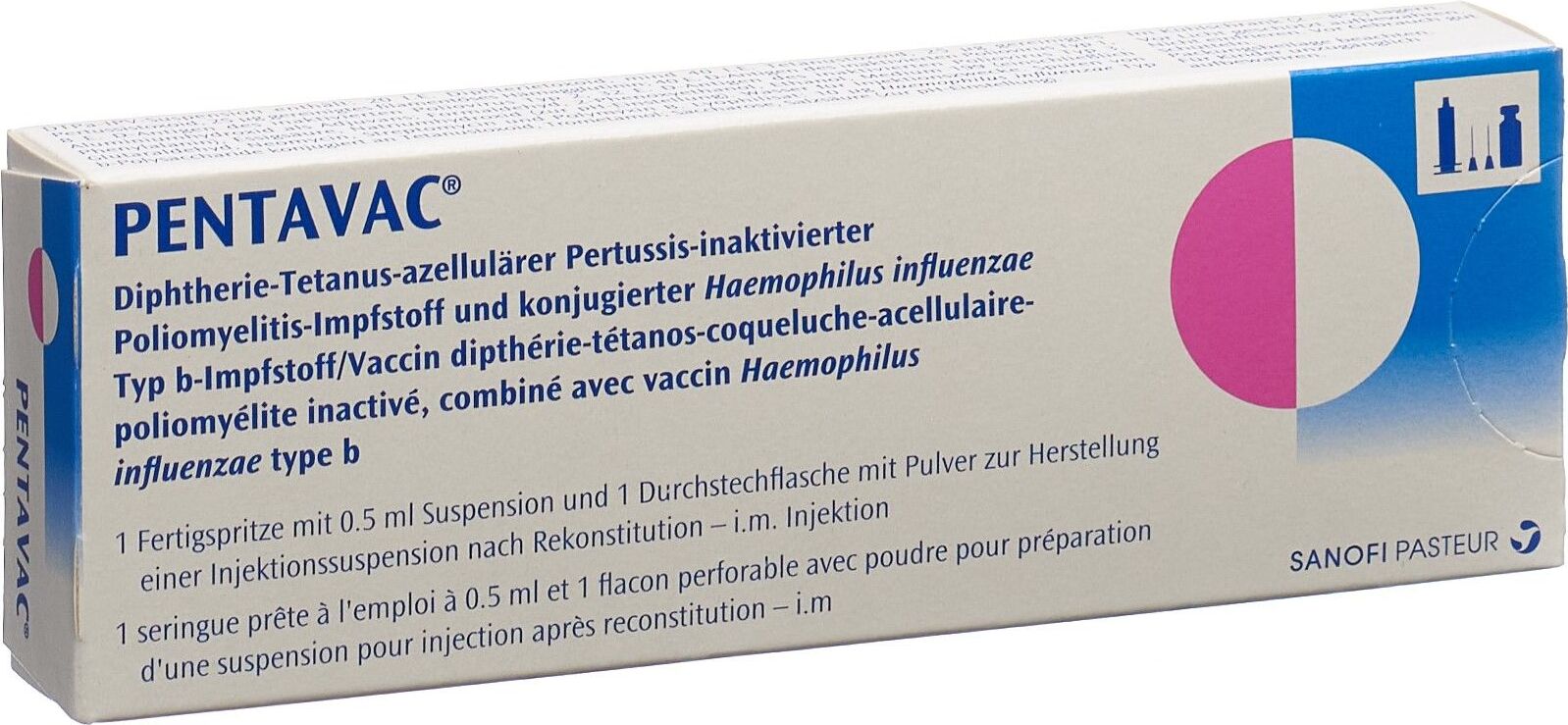 Pentavac Trockensub+susp+nadeln Fertigspritze in der Adler Apotheke