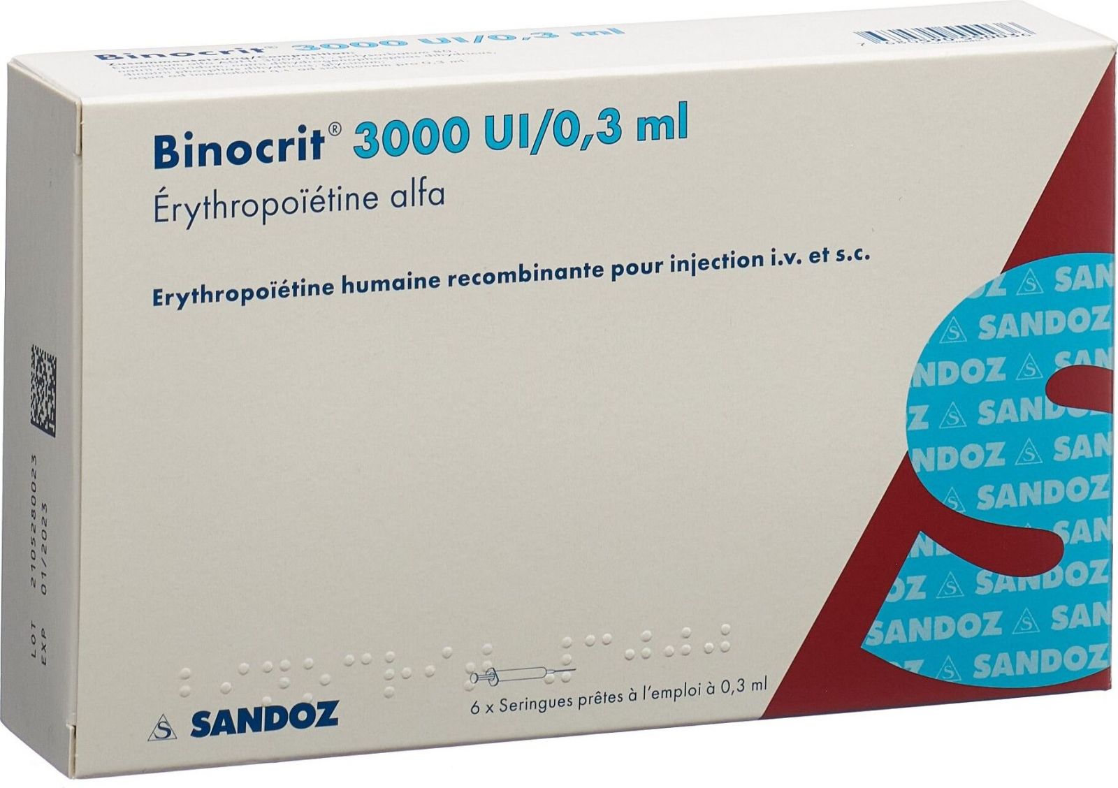 Binocrit Injektionslösung 3000 E/0.3ml 6 Fertigspritzen 0.3ml in der ...