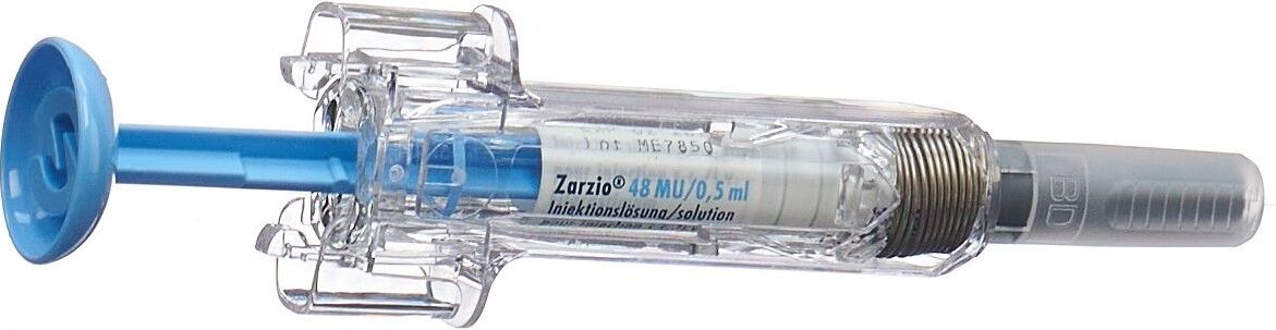 Zarzio Injektionslösung 48 Mio E/0.5ml Fertigspritzen 5 Stück in der ...