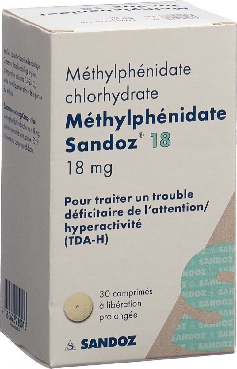 Methylphenidat Sandoz Retard Tabletten 18mg 30 Stück in der Adler Apotheke