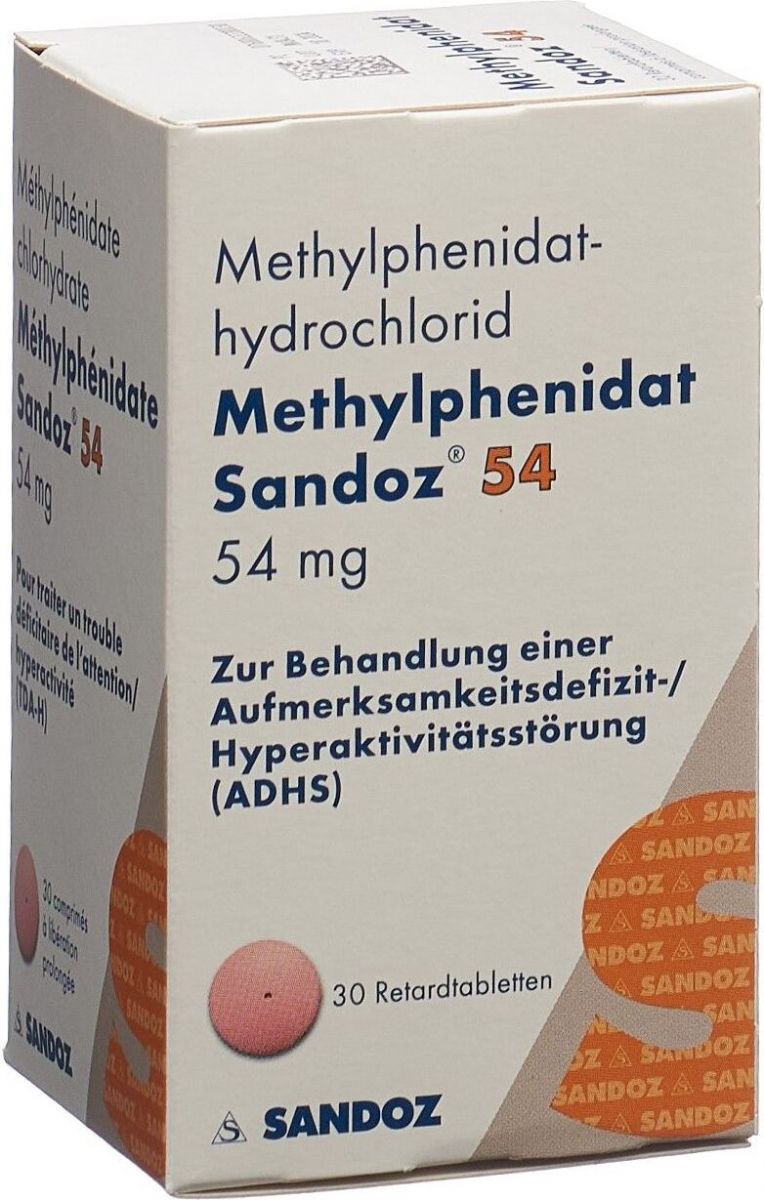 Methylphenidat Sandoz Retard Tabletten 54mg 30 Stück in der Adler Apotheke
