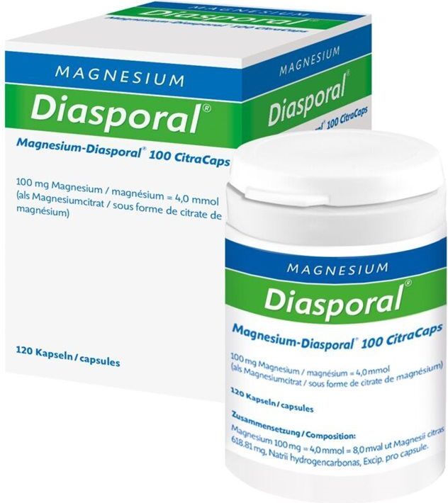 Magnesium Diasporal Citracaps 100mg Dose 120 Stück in der Adler Apotheke