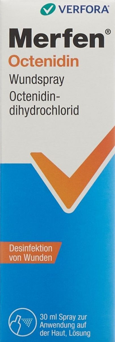 Merfen Octenidin Spray Flasche 30ml in der Adler Apotheke
