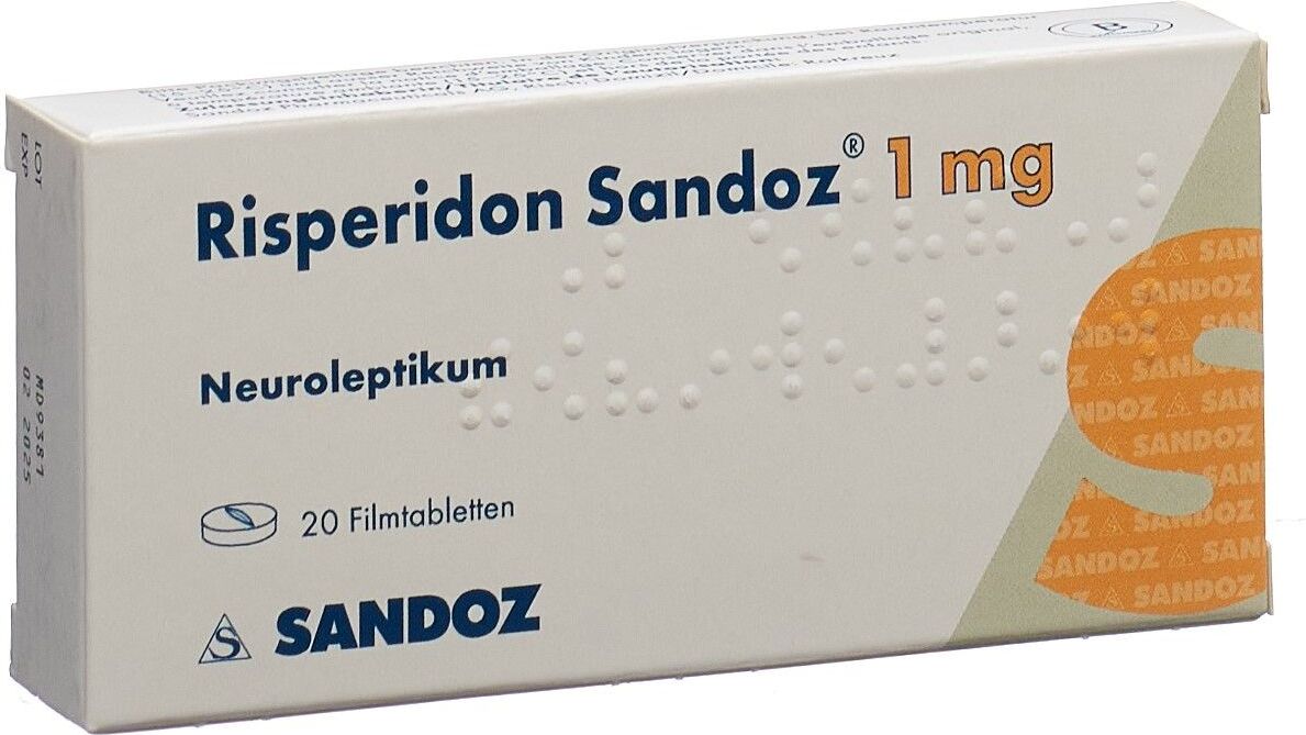 Risperidon Sandoz Filmtabletten 1mg 20 St ck In Der Adler Apotheke