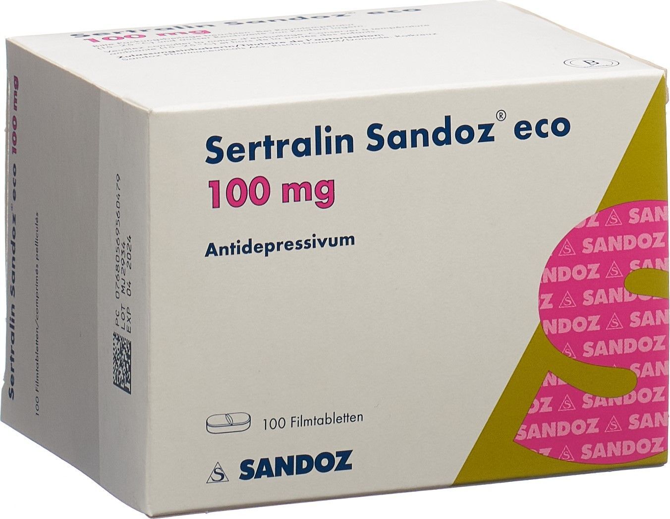Sertralin Sandoz Eco Filmtabletten 100mg 100 Stück in der Adler Apotheke