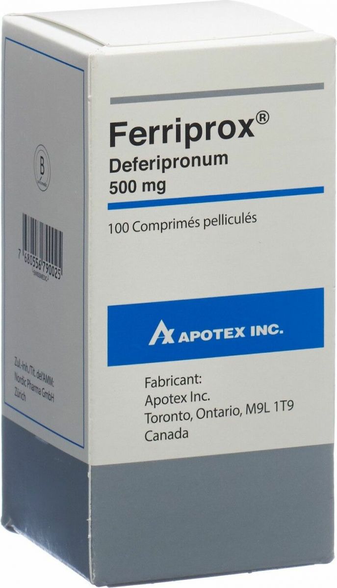 Ferriprox Filmtabletten 500mg 100 Stück in der Adler Apotheke