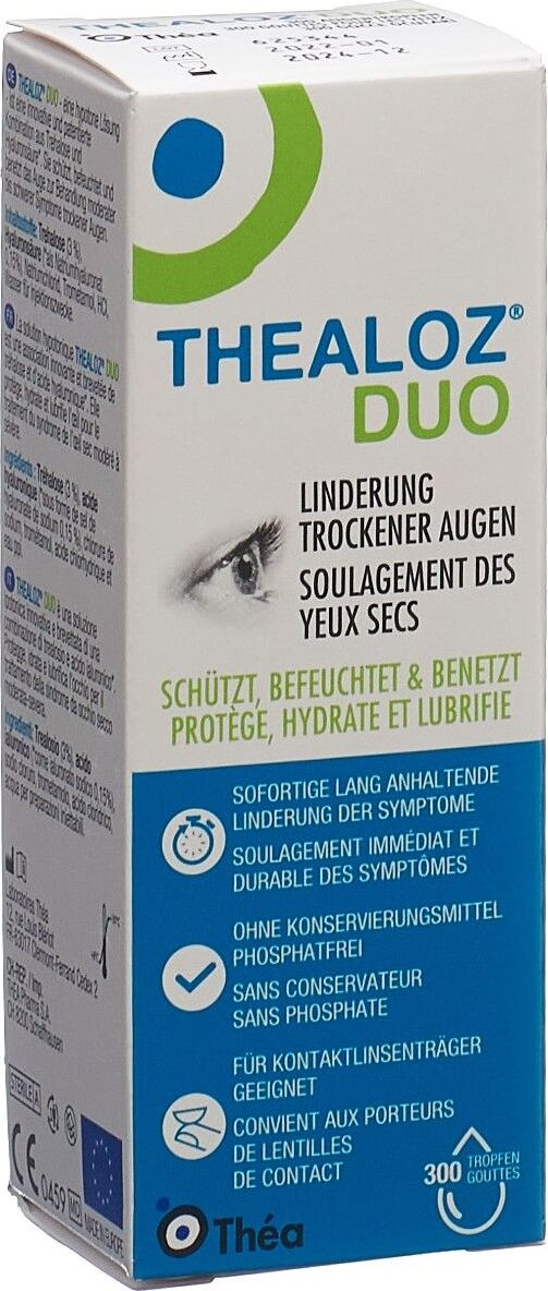 Thealoz Duo Augentropfen (neu) Flasche 10ml in der Adler Apotheke