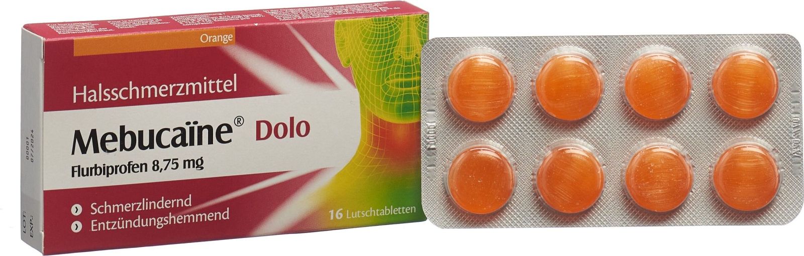 Mebucaine Dolo Lutschtabletten 8.75mg 16 Stück in der Adler Apotheke