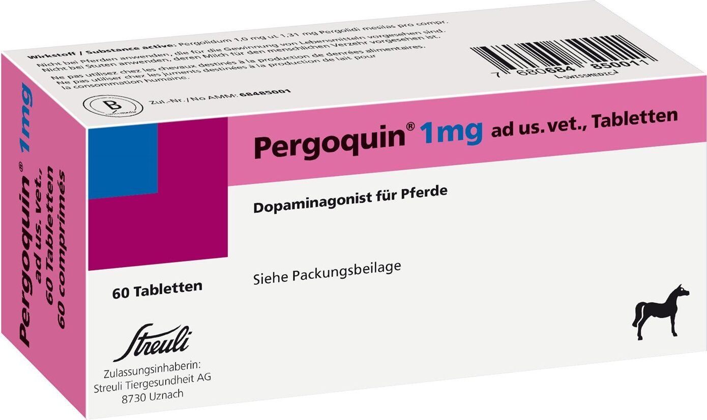 Pergoquin Tabletten 1mg Ad Us Vet. 60 Stück in der Adler Apotheke