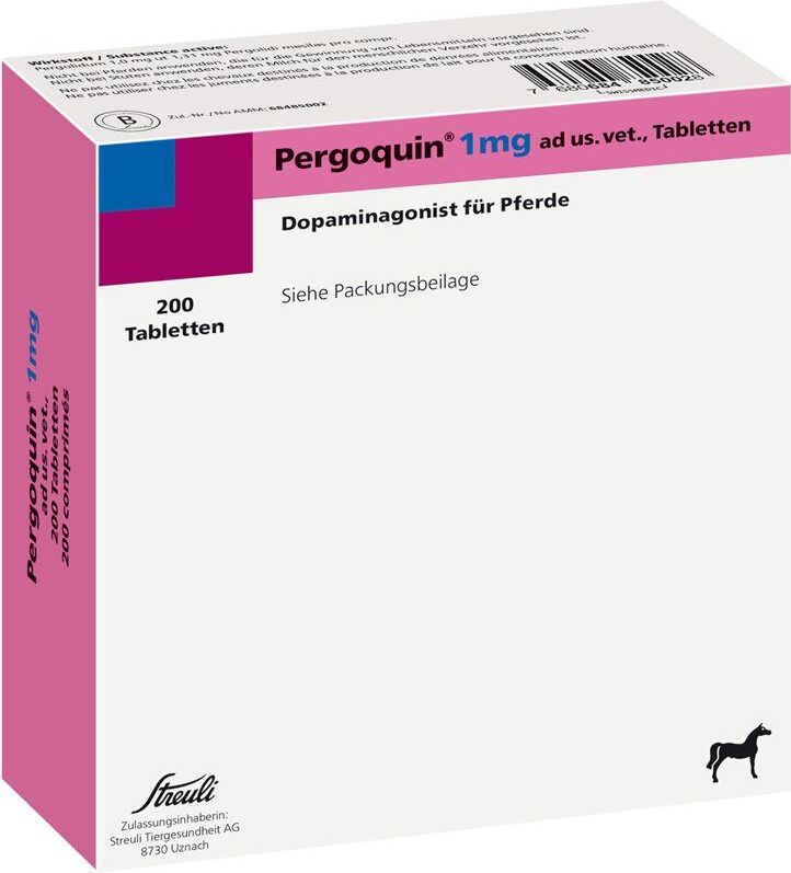 Pergoquin Tabletten 1mg Ad Us Vet. 200 Stück in der Adler Apotheke