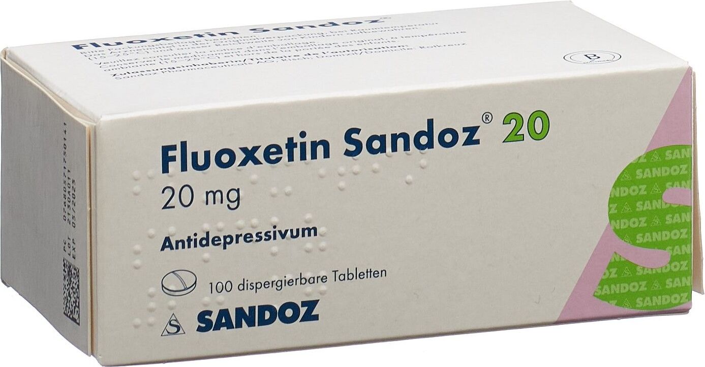 Fluoxetin Sandoz Disp Tabletten 20mg 100 Stück in der Adler Apotheke