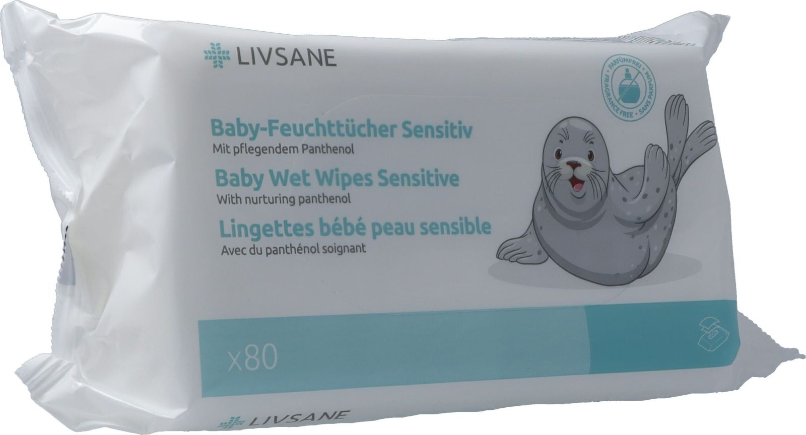 Livsane Baby-feuchttücher Sensitiv 80 Stück in der Adler Apotheke