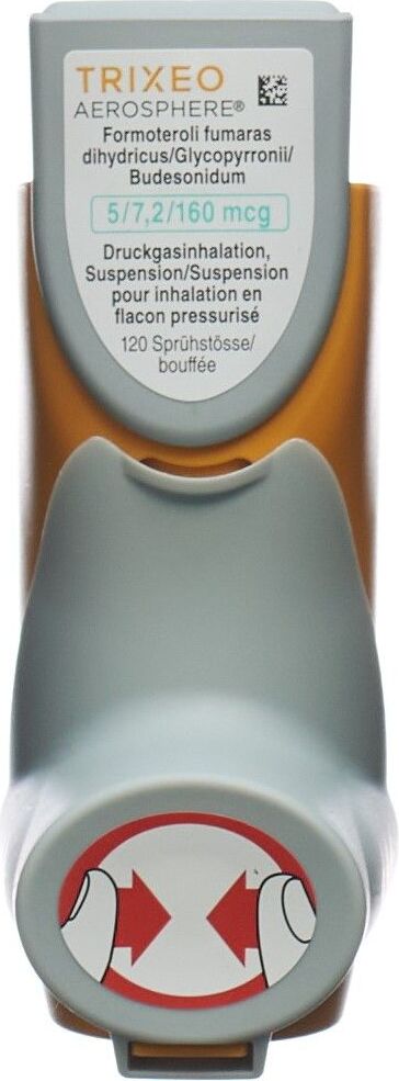 Trixeo Aerosphere 5/7.2/160 Mcg 3x 120 Dos in der Adler Apotheke