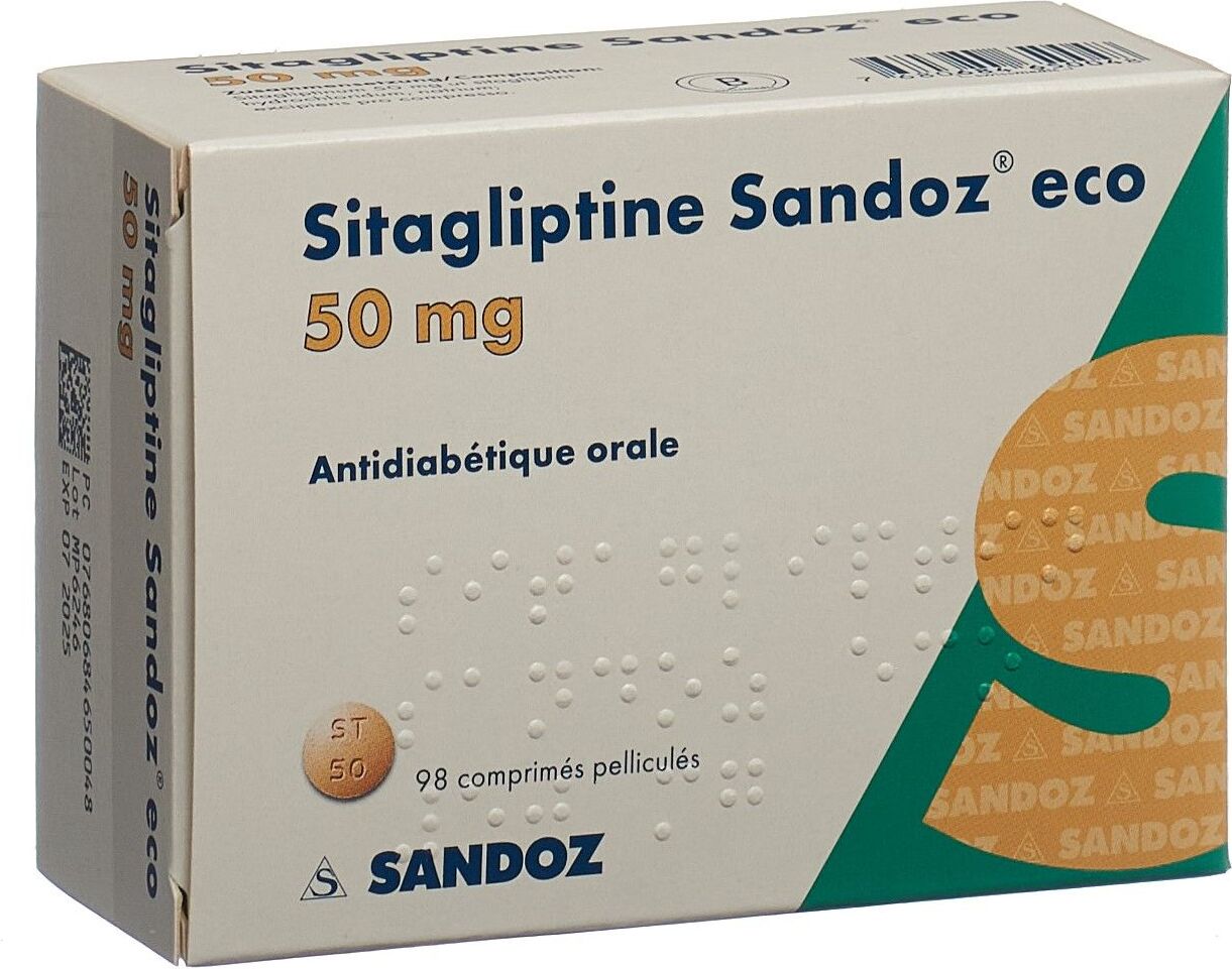 Sitagliptin Sandoz Eco Filmtabletten 50mg 98 Stück in der Adler Apotheke