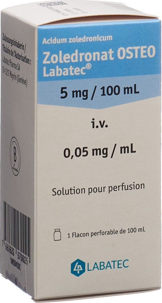 Zoledronat Osteo Labatec Infusionslösung 5mg/100ml in der Adler Apotheke