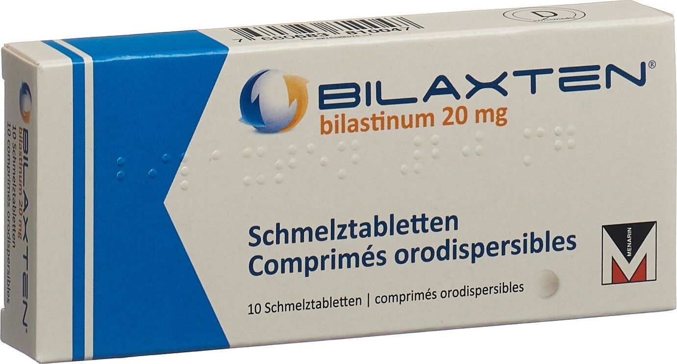Bilaxten Schmelztabletten 20mg 10 Stück in der Adler Apotheke