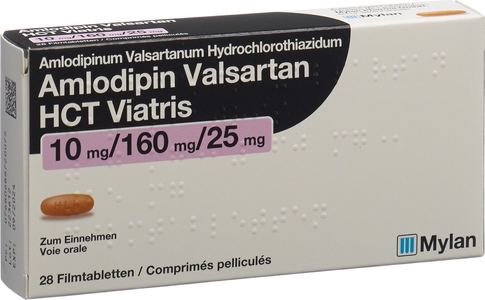 Amlodipin Valsartan HCT Viatris 10/160/25 28 Stück in der Adler Apotheke