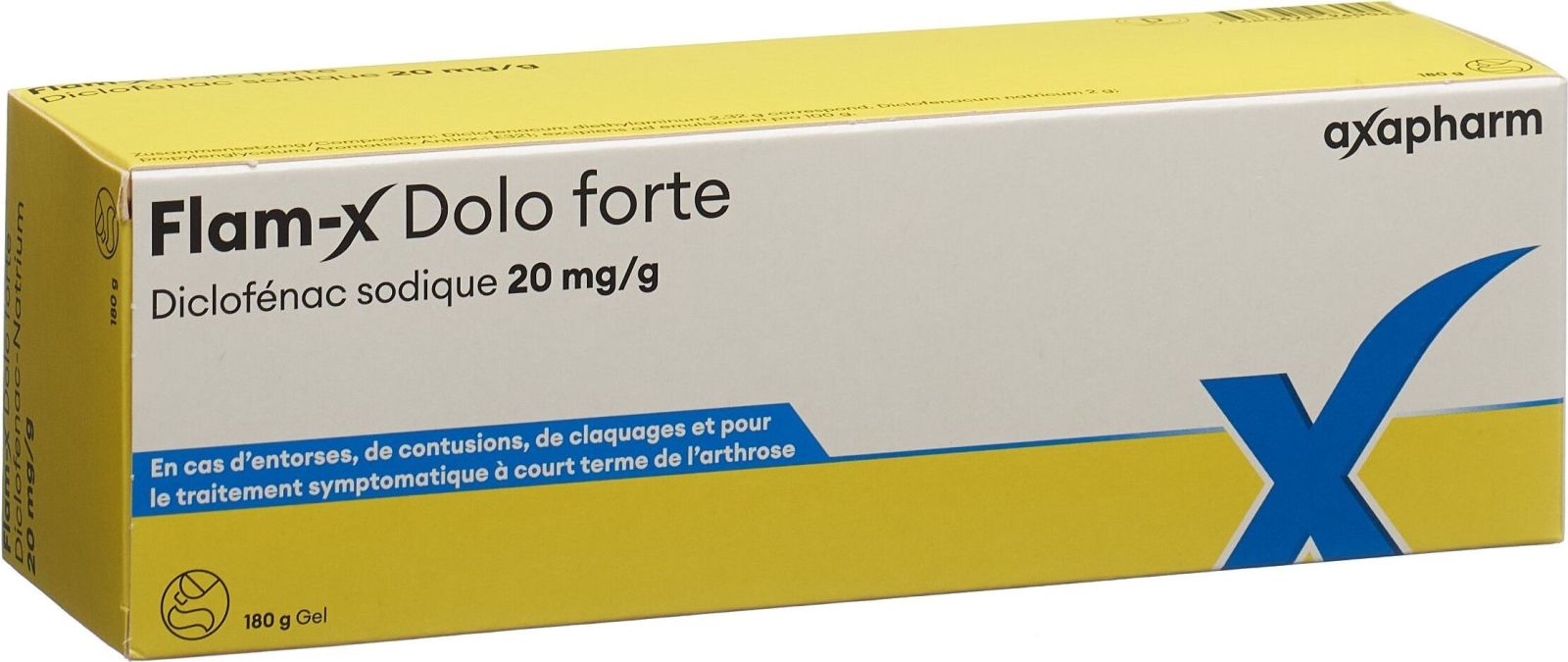 Flam-x Dolo Forte Gel Tube 180g in der Adler Apotheke