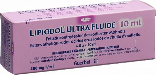 Lipiodol Ultra Fluid Injektionslösung 4.8g/10ml Ampullen 10ml in der ...