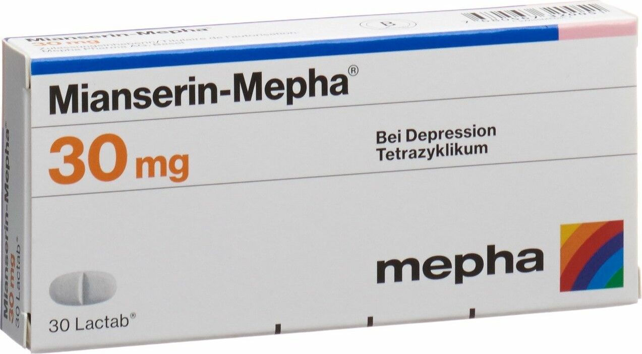 Mianserin Mepha 30 Lactabs 30mg 30 Stück in der Adler Apotheke