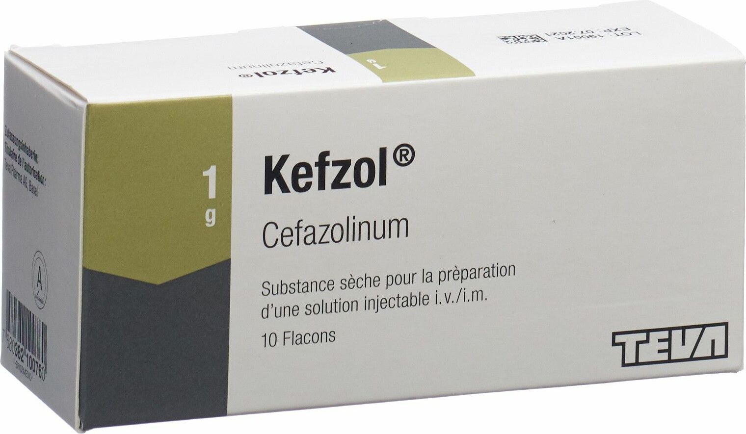Kefzol Trockensubstanz 1g Durchstechflasche 10 Stück in der Adler Apotheke