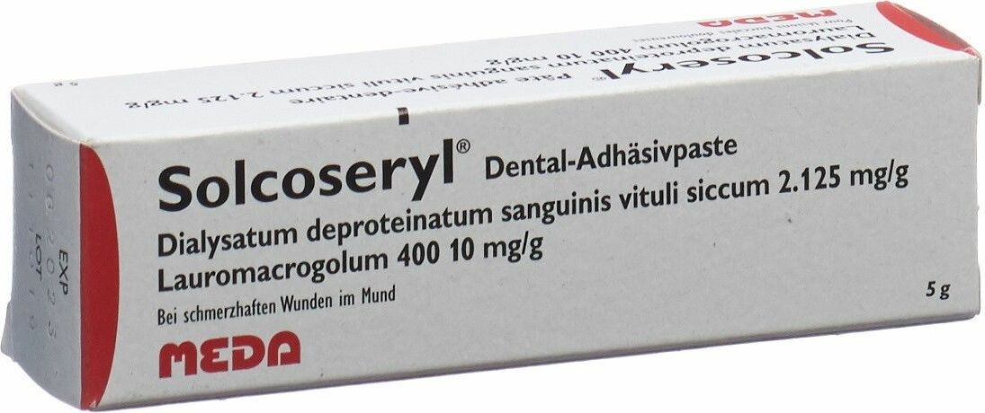 Solcoseryl Dental Adhaesivpaste 5g in der Adler Apotheke