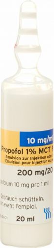 Propofol 1% Mct Fresenius 200mg 5 Ampullen 20ml in der Adler Apotheke