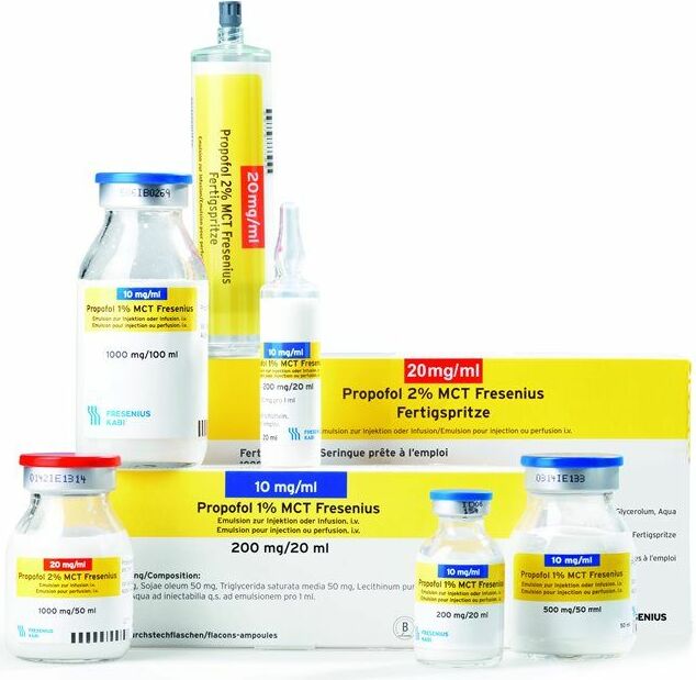 Propofol 1% Mct Fresenius 500mg/50ml 10 Flasche 50ml in der Adler Apotheke