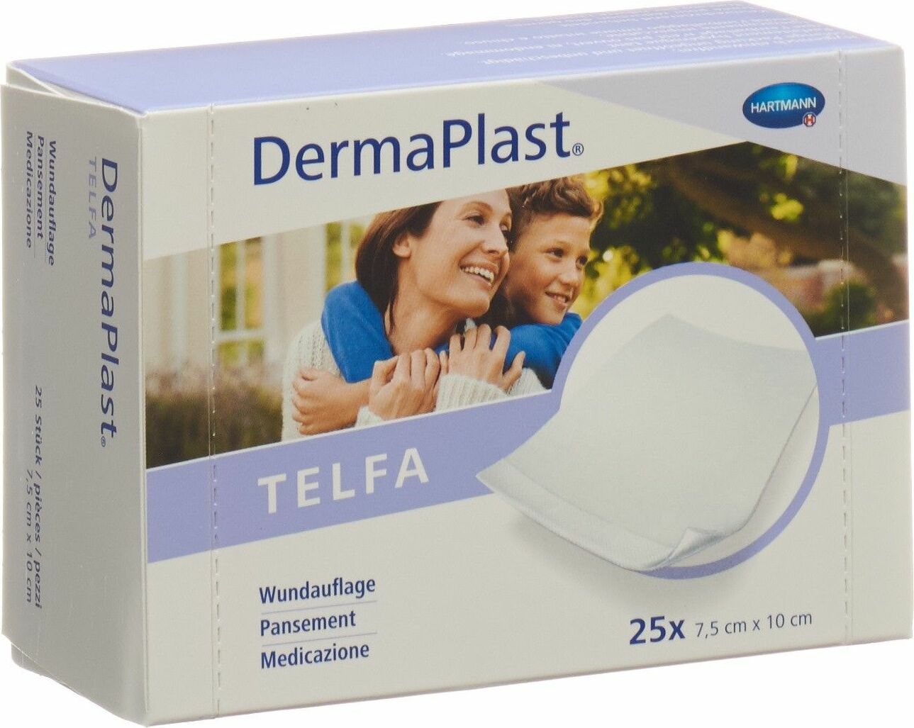 Dermaplast Telfa compresse 7.5x10cm 25 pièces in der Adler Apotheke