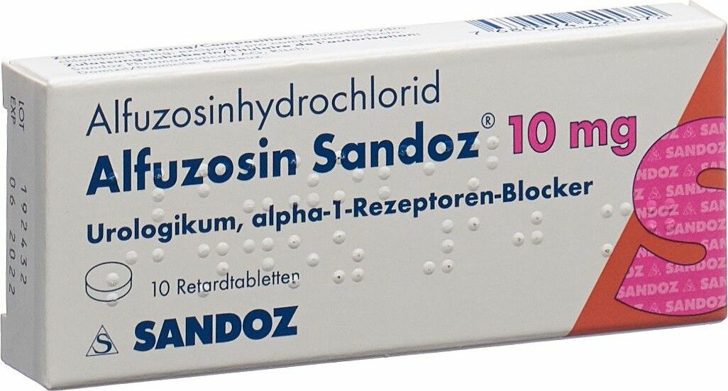 Alfuzosin Sandoz Retard Tabletten 10mg 10 Stück in der Adler Apotheke