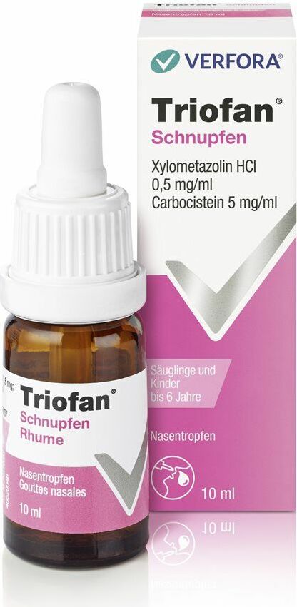 Triofan Schnupfen Nasentropfen Kleinkinder/Baby 10ml in der Adler Apotheke