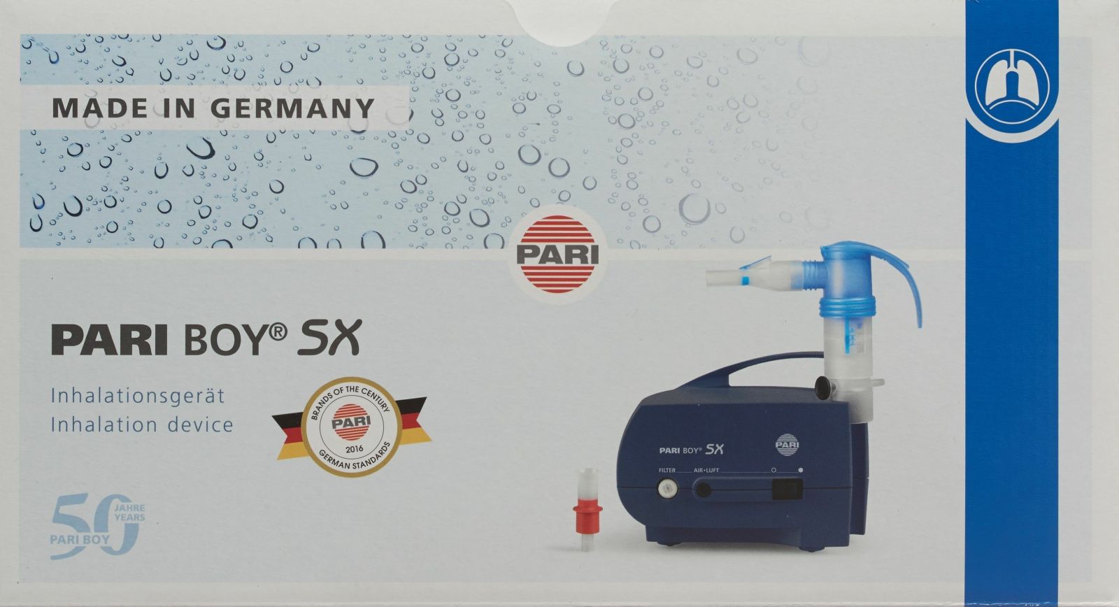 Pari Boy SX Inhalationsgerät mit Vernebler in der Adler Apotheke