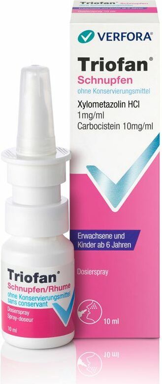 Triofan Schnupfen ohne Konservierungsmittel Spray Erwachsene/Kind 10ml ...