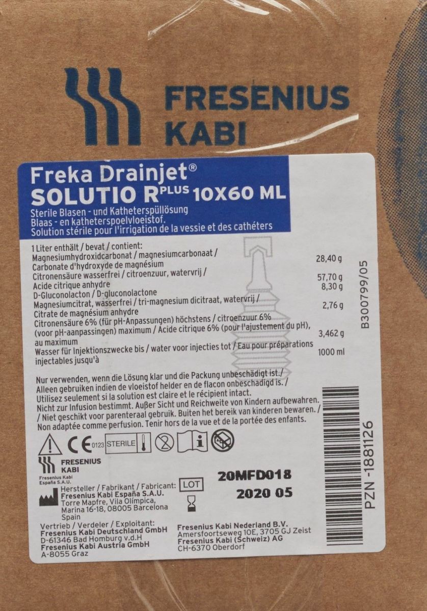 Solutio R Katheterspülung 10x 60ml in der Adler Apotheke