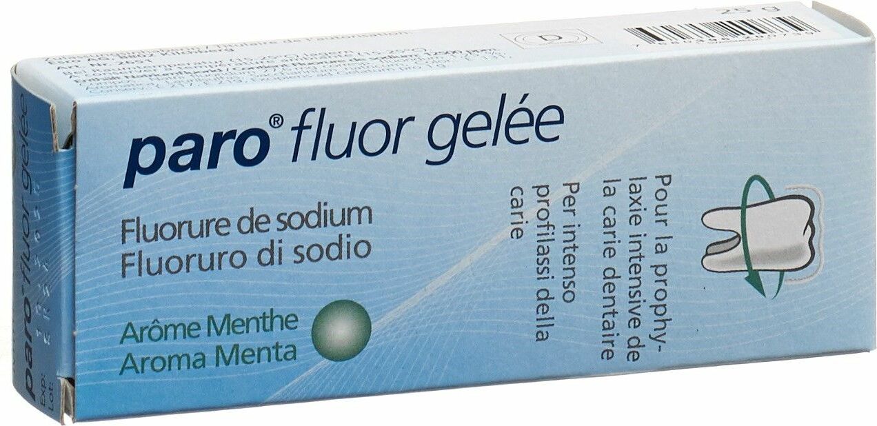 Paro Fluor Gelée Natriumfluorid Mint 25g in der Adler Apotheke