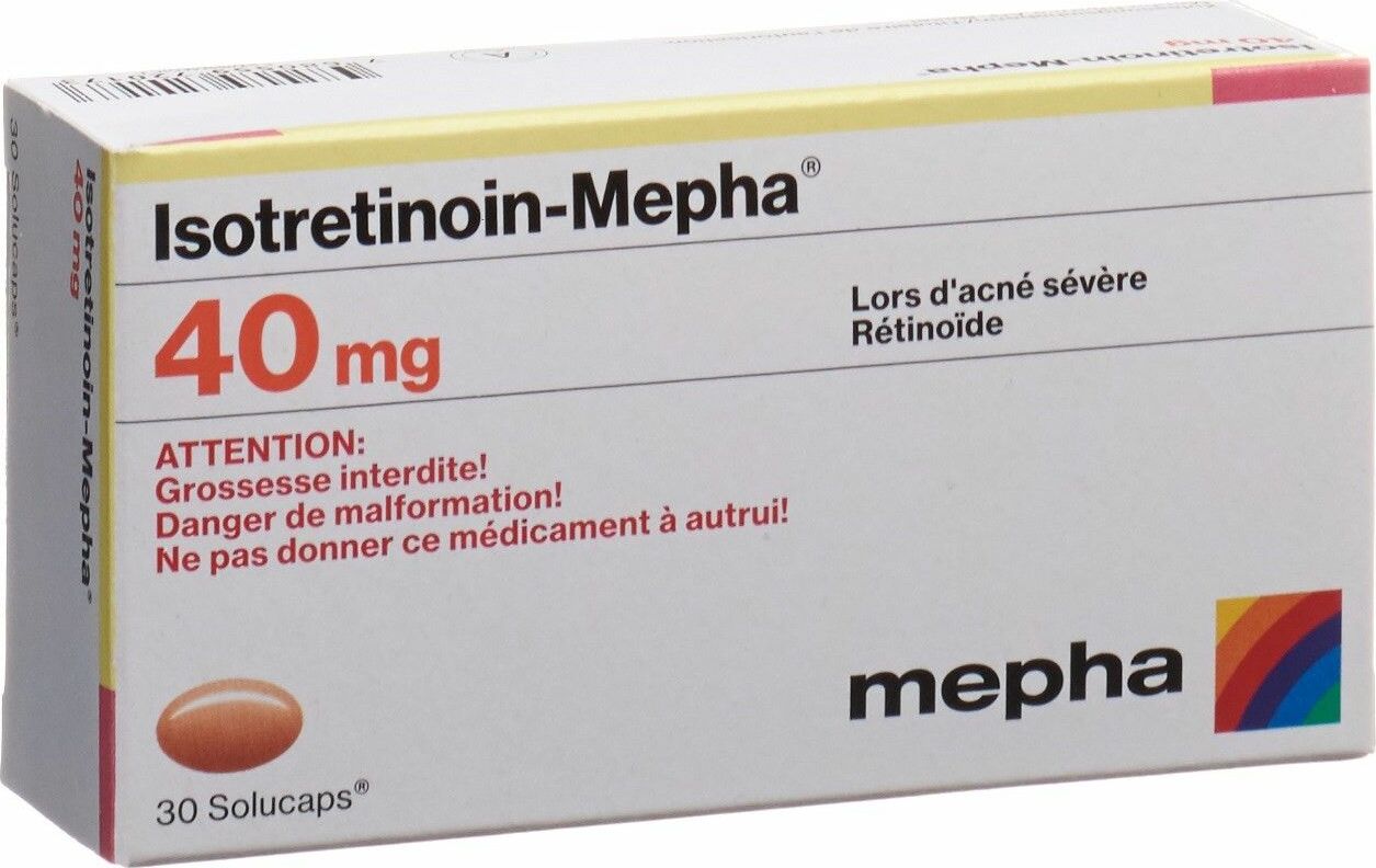 Isotretinoin Mepha Solucaps 40mg 30 Stück in der Adler Apotheke