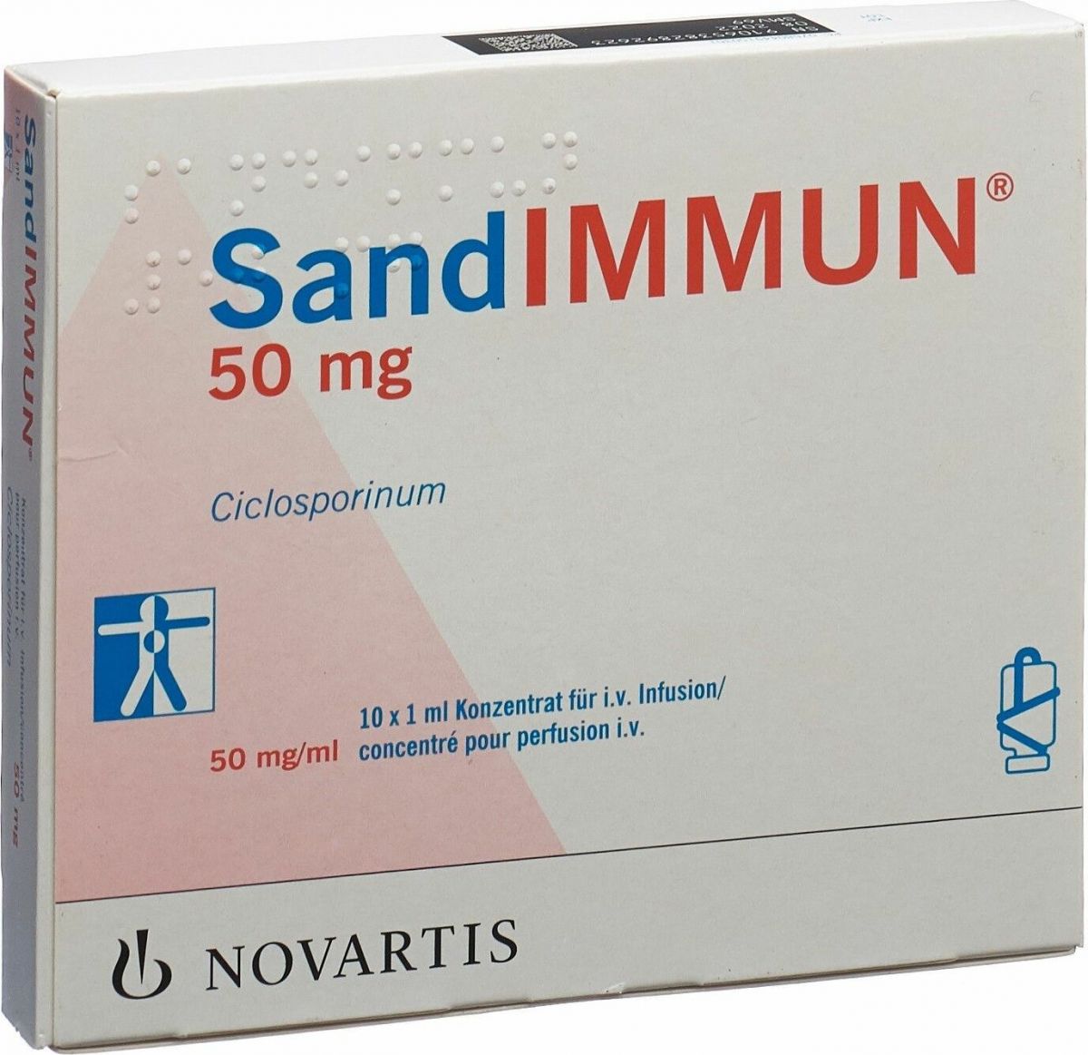 Sandimmun Infusionskonzentrat 50mg/ml 10 Ampullen 1ml in der Adler Apotheke